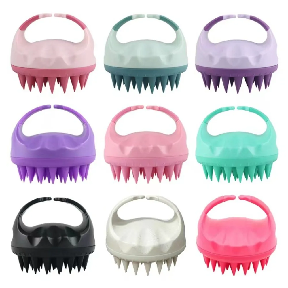 Cleaning-Silicone-Shampoo-Brush-Head-Scalp-Massage-Comb-Hair-Washing ...