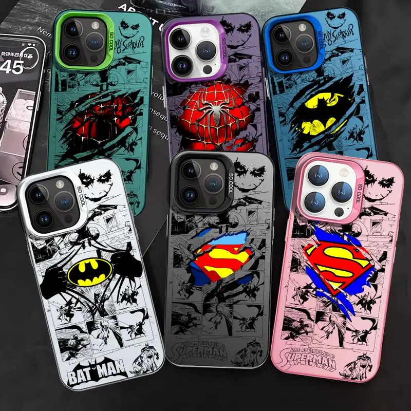 Funda-de-tel-fono-con-logotipo-de-b-batman-Spider-s-superman-para-Apple ...