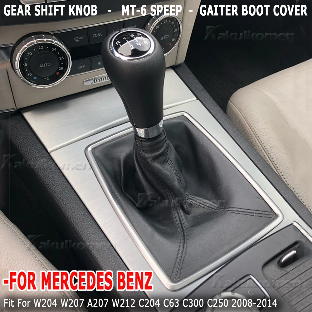 Car Manual Shift Gear Shifter Knob For Mercedes Benz W204 W207 A207 ...