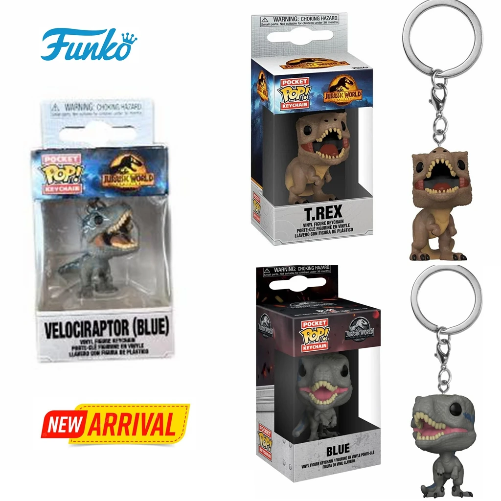 Funko-Pop-Schl-ssel-bund-Spielzeug-Jurassic-Welt-t-Rex-Velociraptor ...