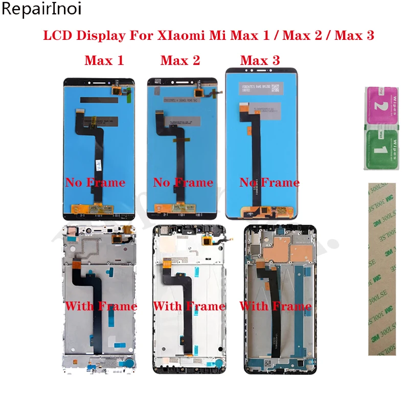 Lcd Display For Xiaomi Mi Max 1 2 3 Lcd Display With Frame Touch Screen ...