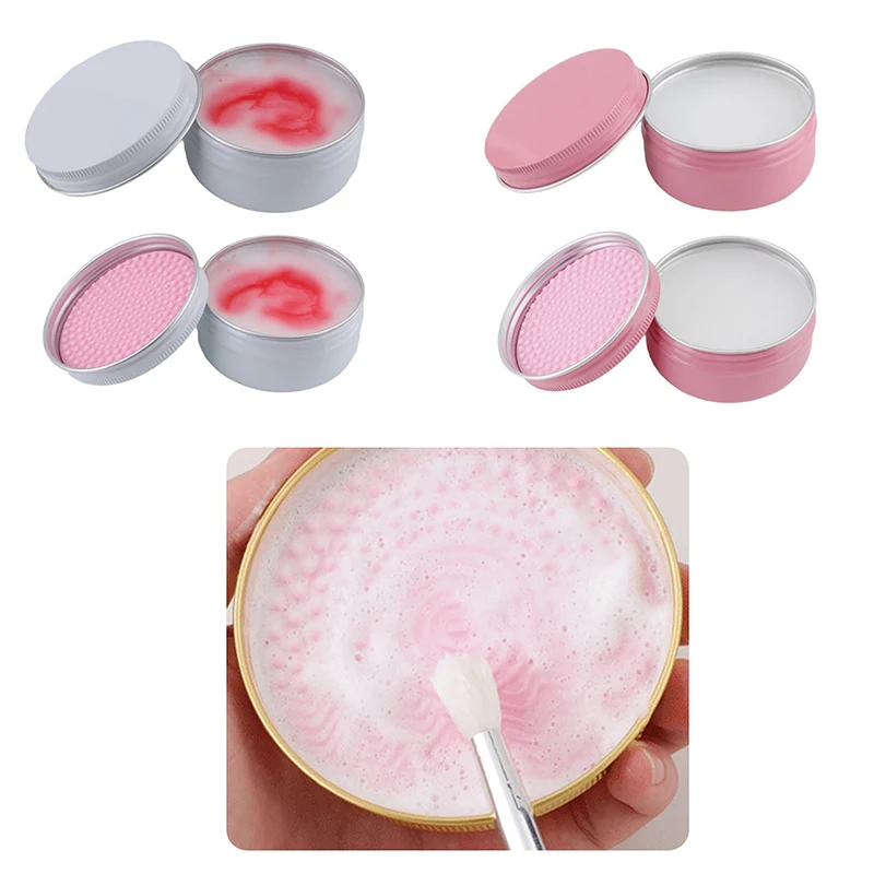 Pro-Makeup-Brush-Cleaner-Soap-With-Silicone-Brush-Cleaning-Mat-Pad-Make ...