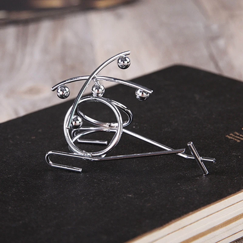 Stainless-Steel-Balance-Ball-Toy-Weightlifter-Kinetic-Art-Home-Decor ...