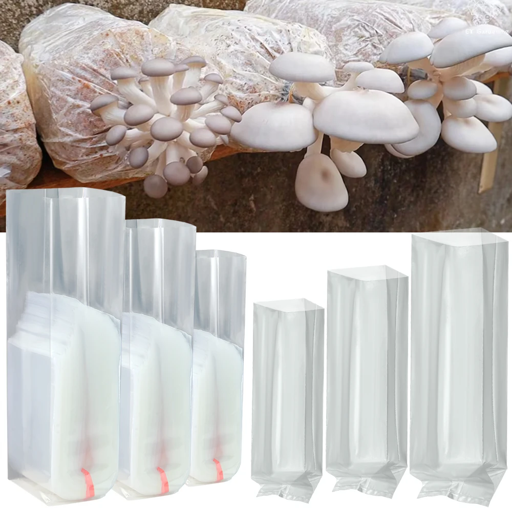 PVC-Mushroom-Spawn-Grow-Bag-without-Window-Heat-resistance-Plastic ...