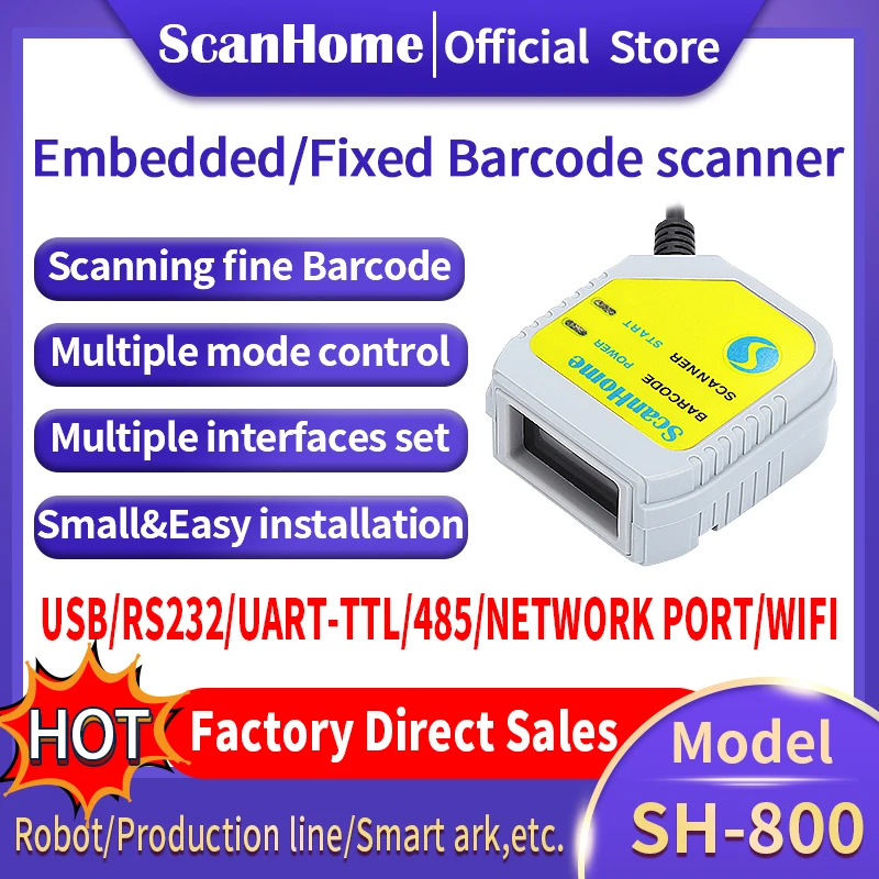ScanHome-Fixed-mount-Barcode-Scanners-Embedded-Barcode-Readers-Engine-USB-RS232-1D-2D-QR-PDF417 ...