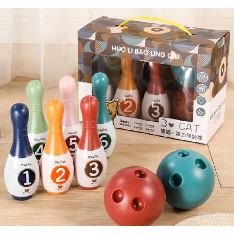 Kids-Toddler-Bowling-Set-Toys-3-6-Year-Old-Kids-Colored-Bowling-Pin ...