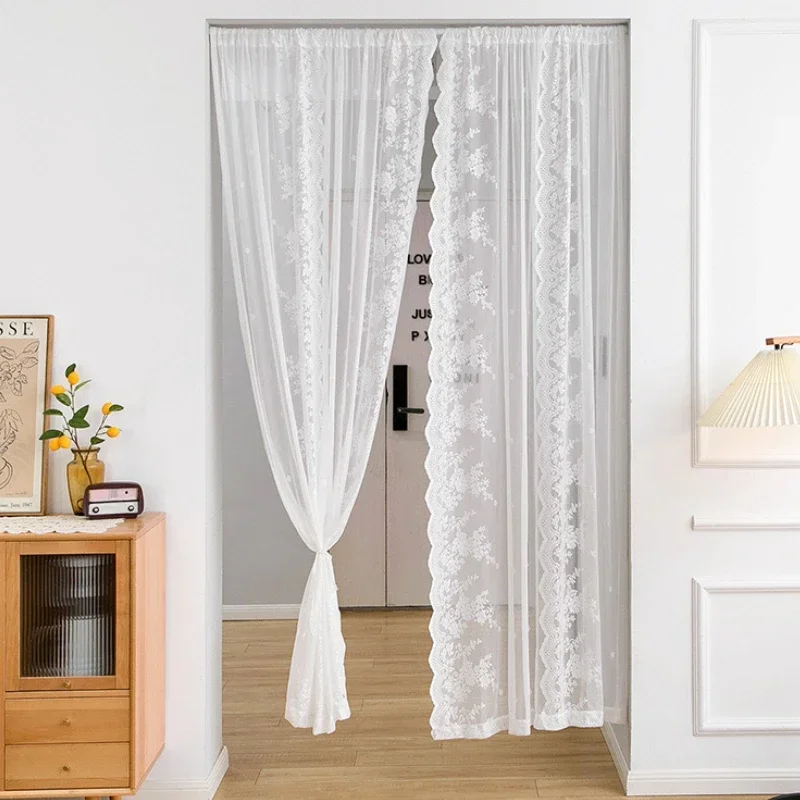 Romantic-White-Lace-Curtain-Gauze-Luxury-French-Window-Kitchen-Bedroom ...