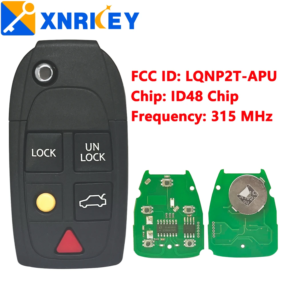 XNRKEY-Aftermarket-5-Button-Flip-Key-For-Volvo-S80-S60-V70-XC70-XC90 ...
