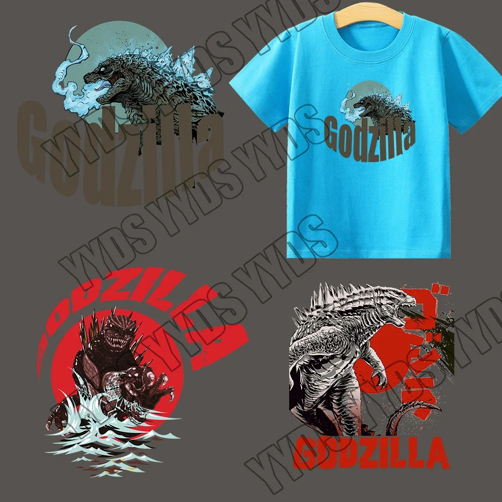 Godzilla-Movie-Iron-on-Letters-Vinyl-Heat-Transfer-Patches-for-Clothe ...