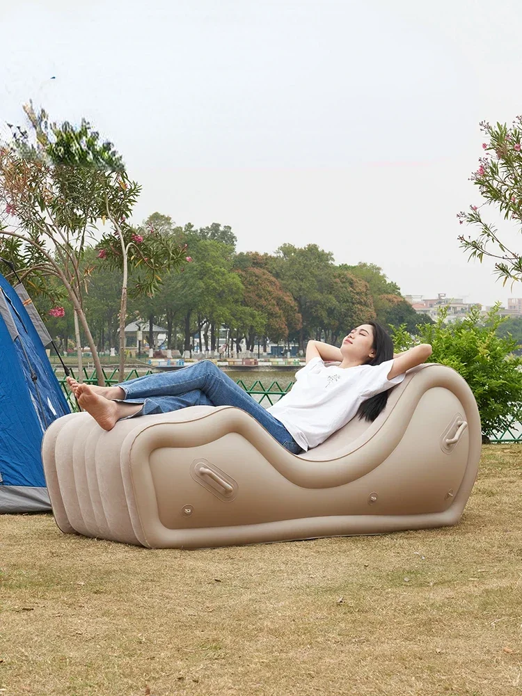 Lazy-inflatable-sofa-outdoor-mattress-tent-lounge-chair-camping-seat ...
