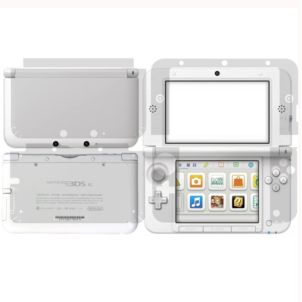 Transparent-Clear-Vinyl-Skin-Sticker-Protector-for-Nintendo-3DS-XL-LL ...