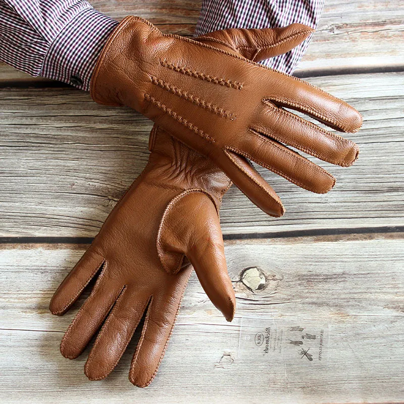 Goatskin-Deerskin-Gloves-Men-s-Autumn-Thin-Wool-Winter-Plus-Cashmere ...