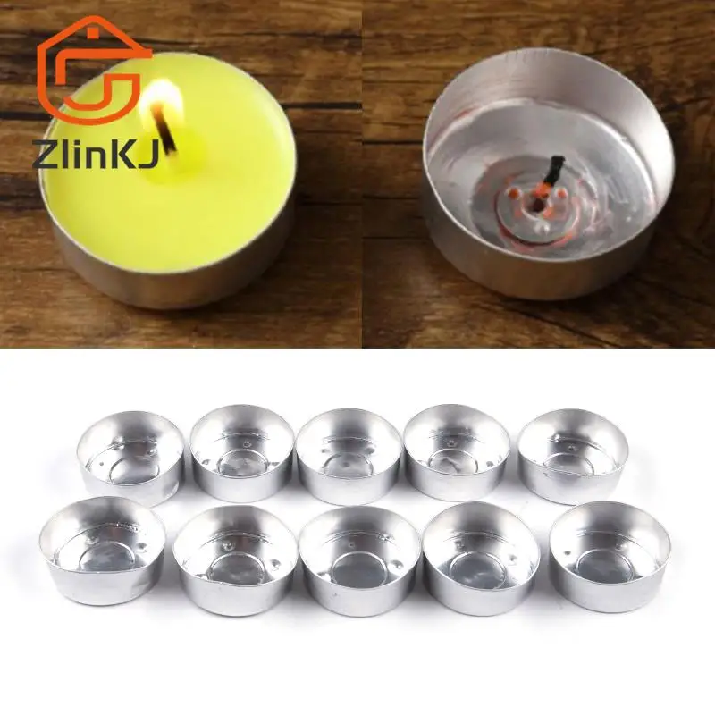 Round-Aluminum-Tin-Tea-Light-Copos-Candle-Wax-Containers-Candle-Mold ...