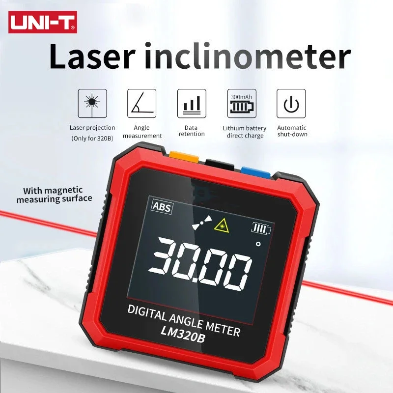 UNI-T-Digital-Angle-Gauge-LM320A-LM320B-Protractor-Magnetic ...
