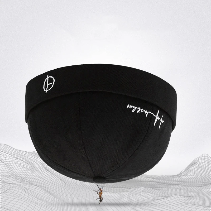 Retro-Dome-Hat-Men-Cotton-Docker-Cap-Solid-Color-Brimless-Hip-Hop-Hat ...