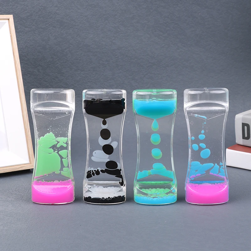 Double-Color-Sand-Hourglasses-Colorful-Liquid-Timer-Anxiety-Relief ...