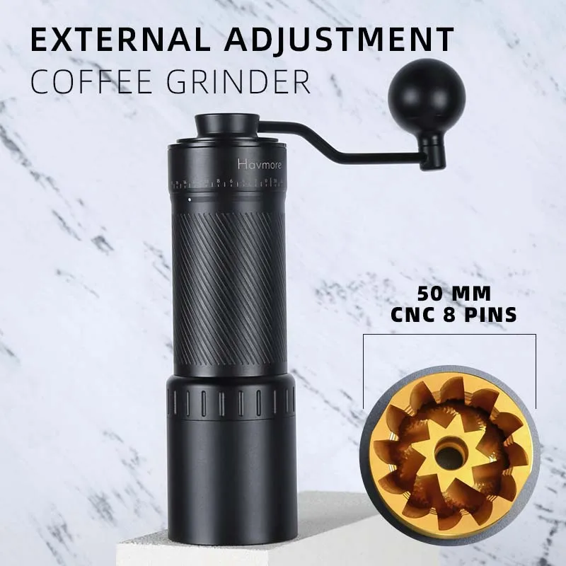 Havmore Barista Espresso Portable EXTERNAL Adjustable 50MM Titanium ...