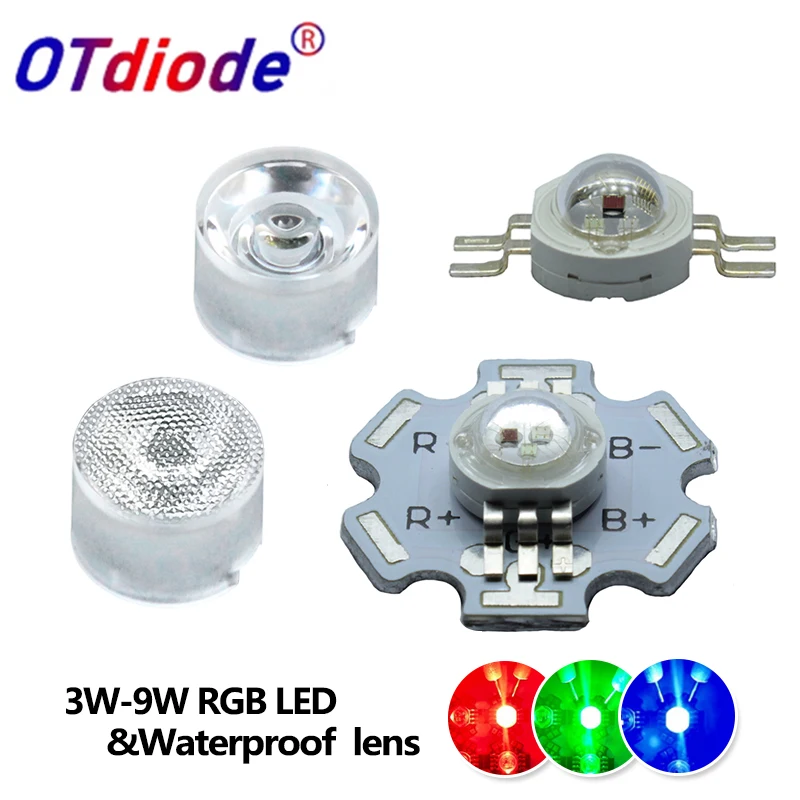 High-Power-LED-Chip-3W-9W-3-3W-RGB-4pins-6pins-Diode-Beads-Bulbs ...