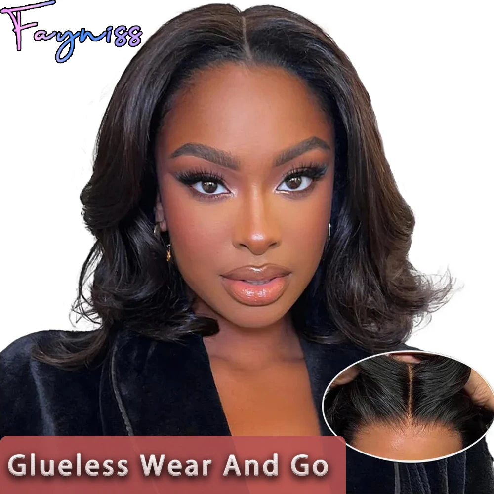Fayniss-Wear-And-Go-Glueless-Body-Wave-Bob-Wigs-For-Women-Undetectable ...