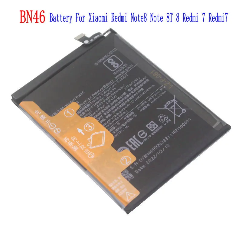 1x New 4000mAh Replacement Battery BN46 For Xiaomi Redmi Note8 Note 8T ...