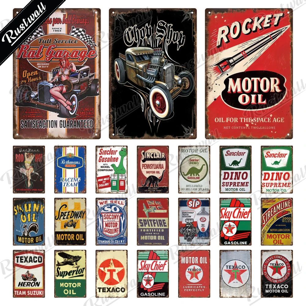 Rust-Wall-Funny-Oil-Metal-Sign-Decorative-Plaque-for-Gas-Station-Man ...