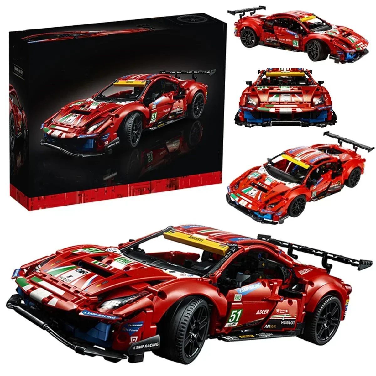 Supercar-Building-Blocks-Toy-para-Crian-as-Sports-Race-Car-Montagem-do ...