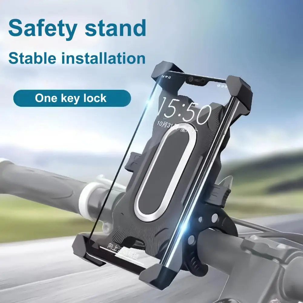 Practical-Bike-Mobile-Phone-Self-locking-Rack-Adjustable-Phone-Bracket ...