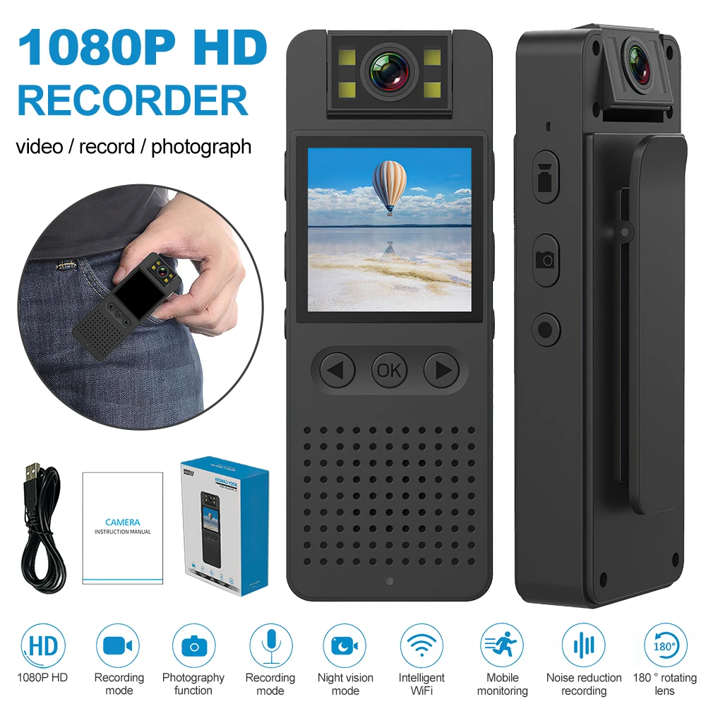 Portable-Mini-Camcorders-1080P-HD-Pocket-Camera-Motion-Detection-Police ...
