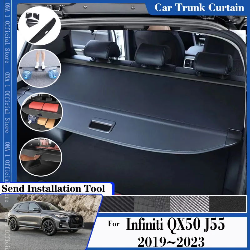 Fit-For-Infiniti-QX50-QX55-J55-2019-2023-Car-Trunk-Curtain-Cover-Rear ...