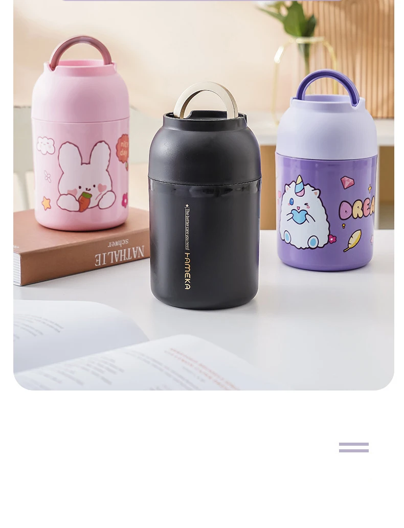 GOURDE BIDON,Violet-501-600ml--Bouteille'eau'extérieur en acier ...
