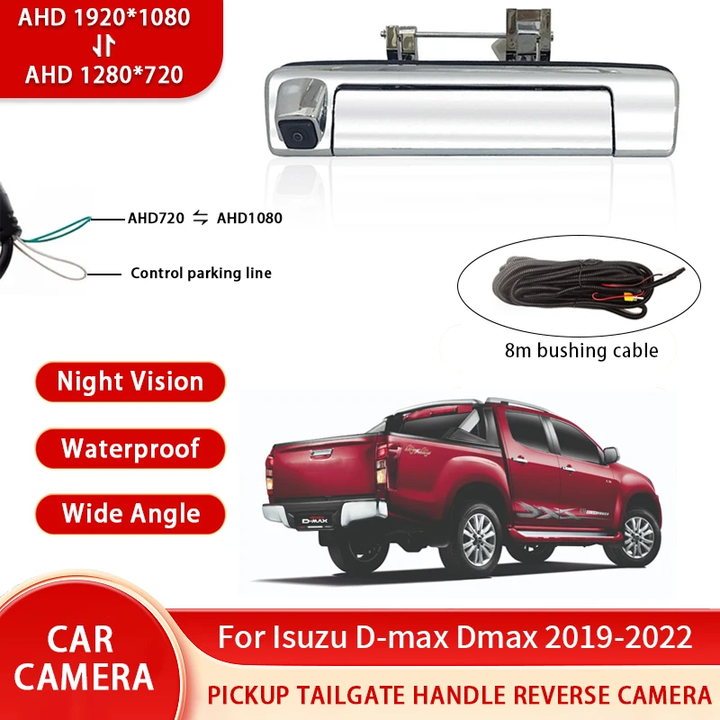 AHD-1080P-NTSC-Pickup-Truck-Tailgate-Handle-Reverse-Camera-For-Isuzu-D ...