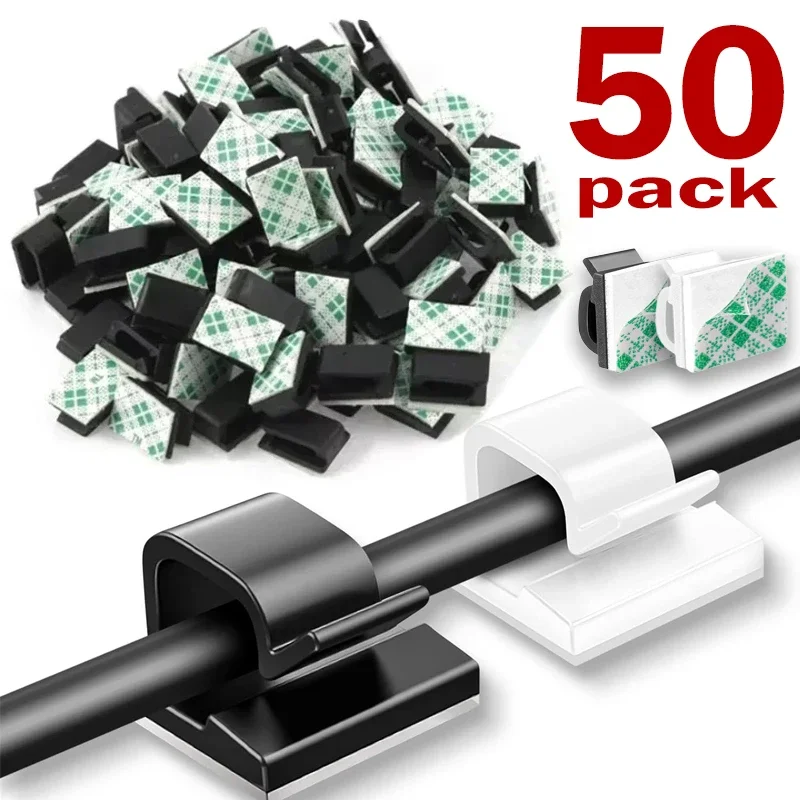 10-50Pcs-Cable-Organizer-Clips-for-USB-Charging-Data-Lines-Bobbin ...