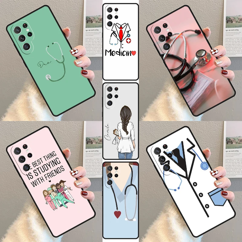 Cartoon-Medicine-Nurse-Doctor-Phone-Case-For-Samsung-Galaxy-S23-S21-S20 ...
