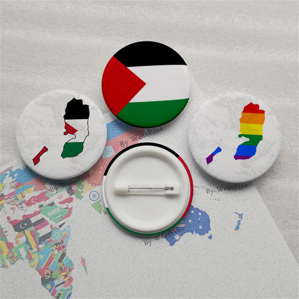 Palestine-Flag-Pin-Palestine-Rainbow-Map-Tinplate-Badge-Palestine-Pin ...