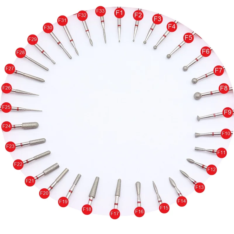 Easy-Nail-33-Types-Diamond-Fine-Nail-Drill-Milling-Cutter-for-Manicure ...