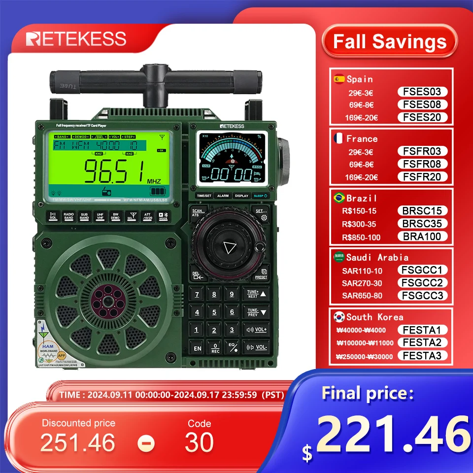 Retekess-TR113-Portable-Radio-Flagship-Fever-Receiver-Full-Band-Ham ...
