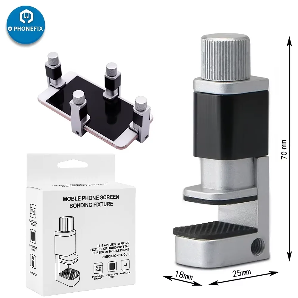 4Pcs Set Adjustable Metal Clips Fixture Clamp Phone Repair Tools LCD ...