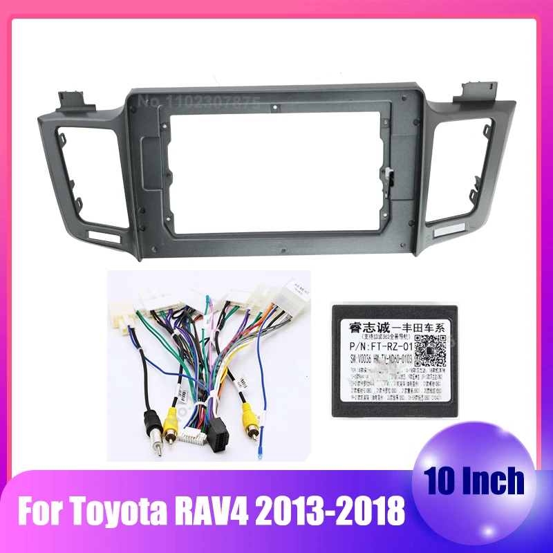 10-1-inch-Car-radio-Frame-Fascia-For-Toyota-RAV4-2013-2018-DVD-Panel ...