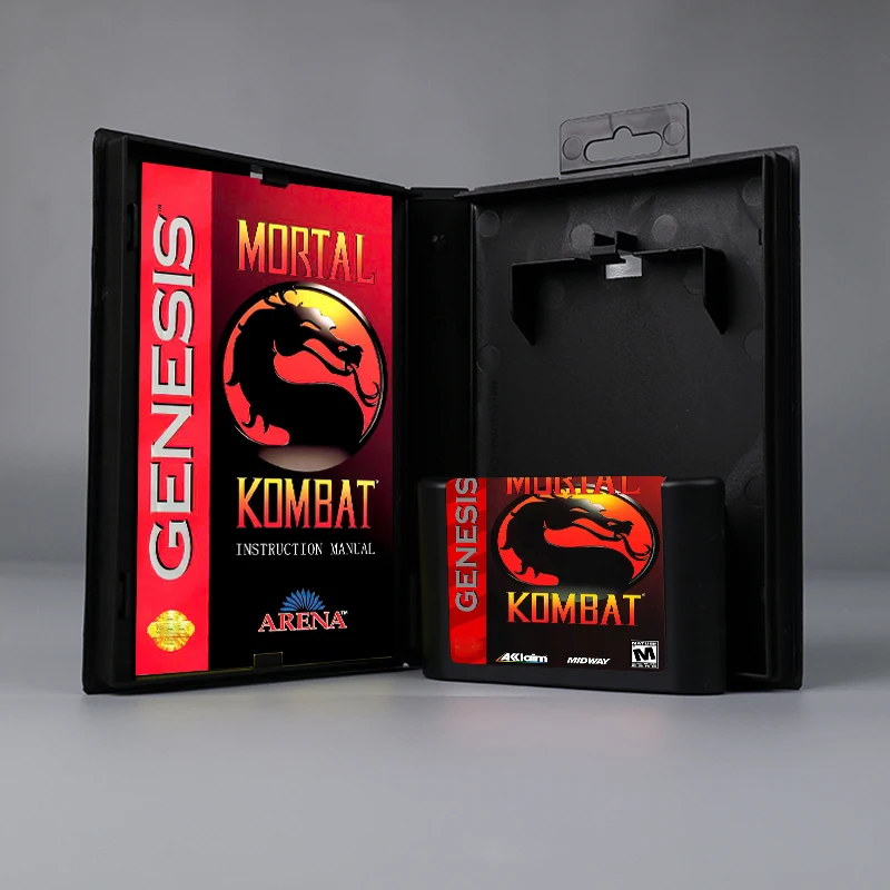 Mortal-Kombat-USA-or-EUR-cover-16bit-MD-game-card-with-box-with-manual ...
