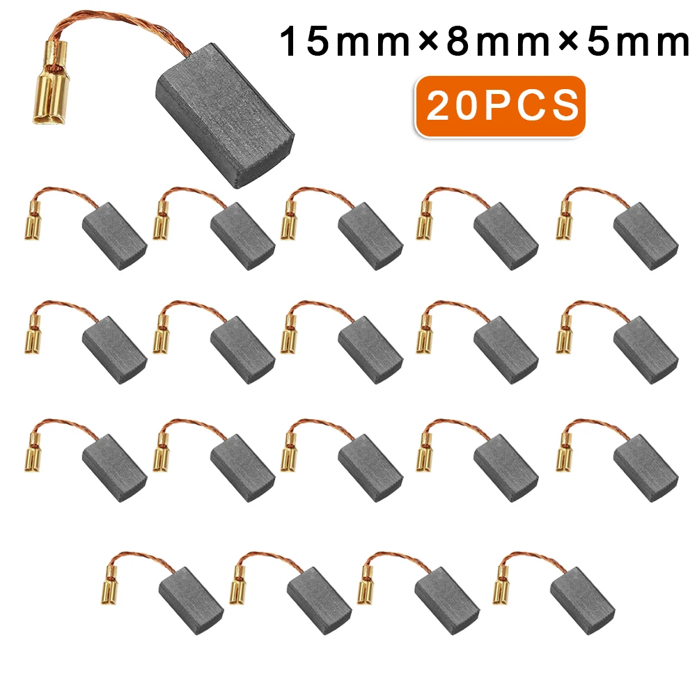 20PCS-Carbon-Brushes-For-Bosch-Motor-Angle-Grinder-15mm-X-8mm-X-5mm ...
