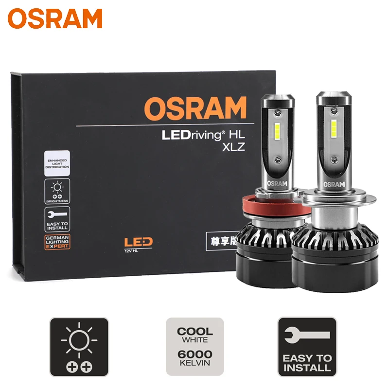 OSRAM LED XLZ Pro H1 H4 H8 H11 H16 HIR2 HB3 HB4 50W Power Car LED ...