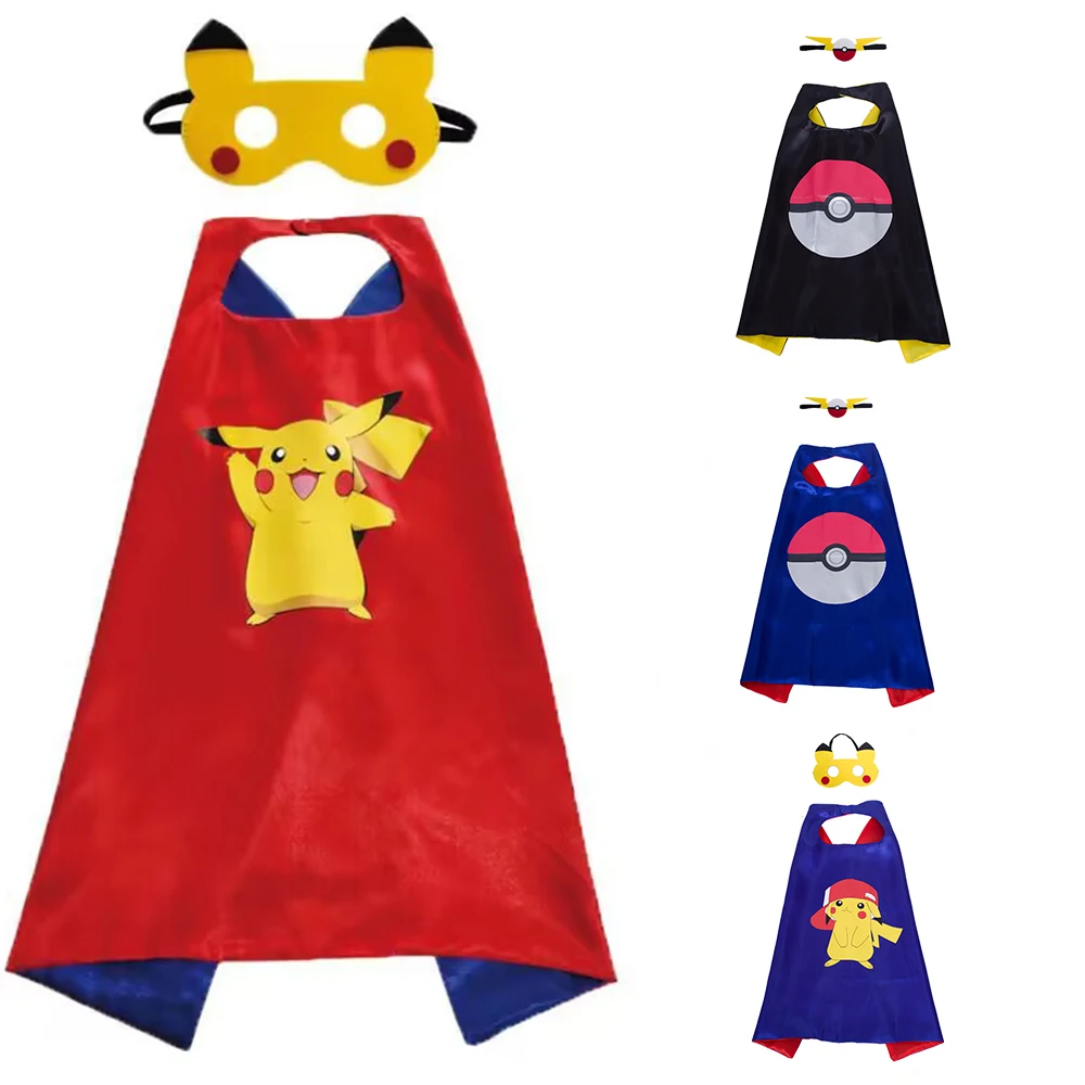 Game-Pokemon-Kids-Cloak-Cosplay-Costume-Pikachu-Pokeball-Printing-Cloak ...