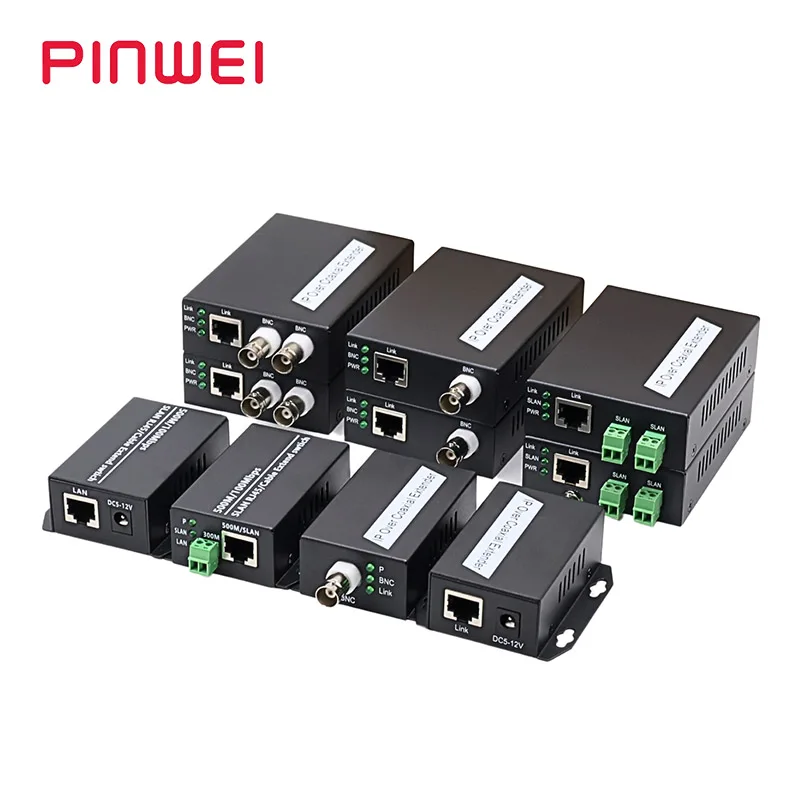 IP Network to Coaxial Extender up to 500m RJ45 to BNC Converter for ...