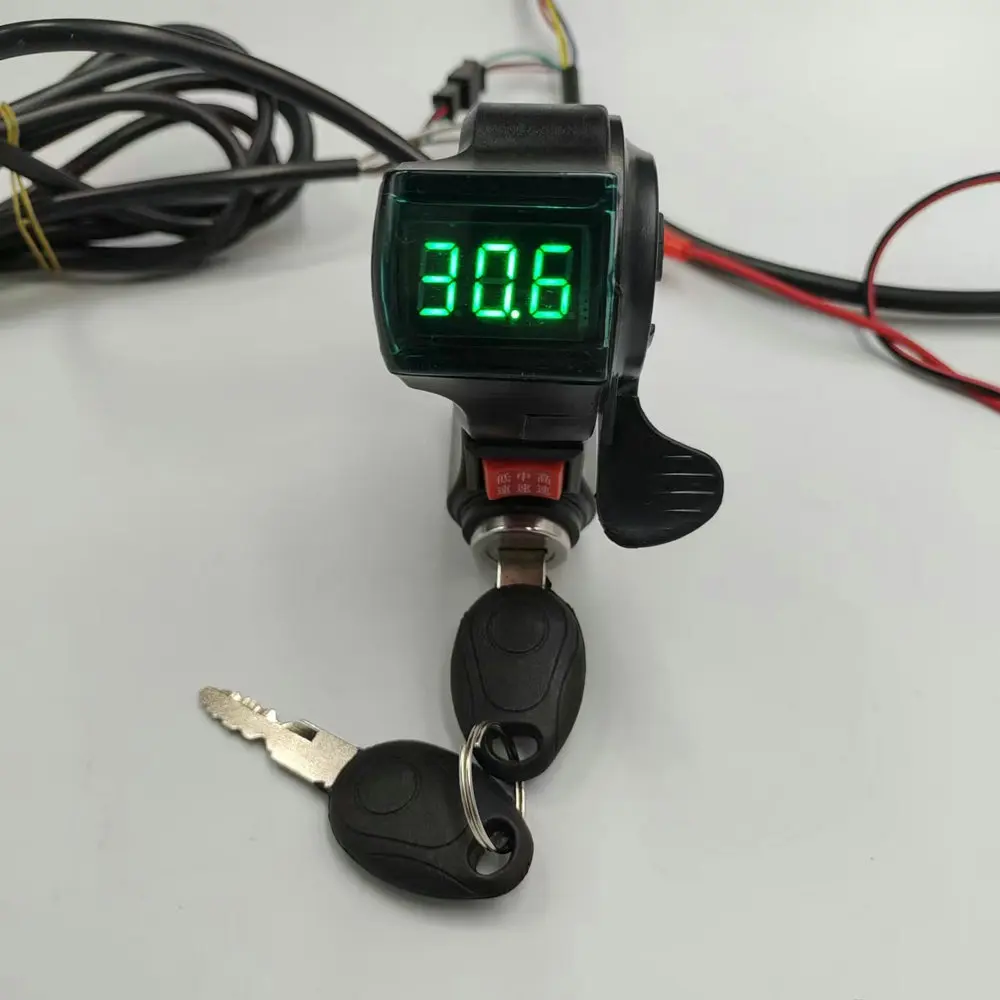 12-100v-Finger-Thumb-Shifter-Accelerator-Digital-Display-Lock-Key-For ...