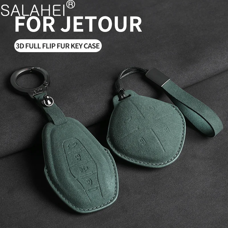 Suede-Full-Cover-Car-Remote-Key-Case-Protection-Shell-For-Jetour ...