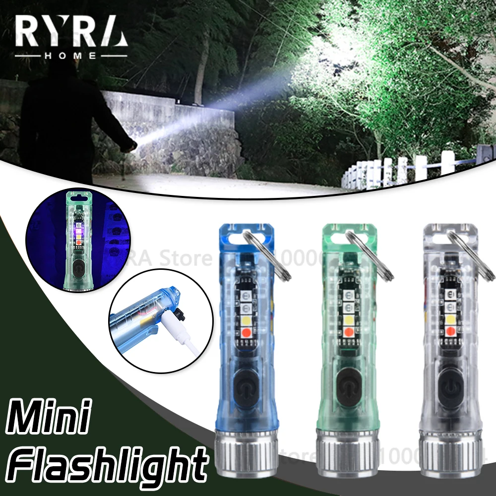 Mini-Powerful-Flashlight-Keychain-Flash-Light-With-Strong-Magnetic-Work ...