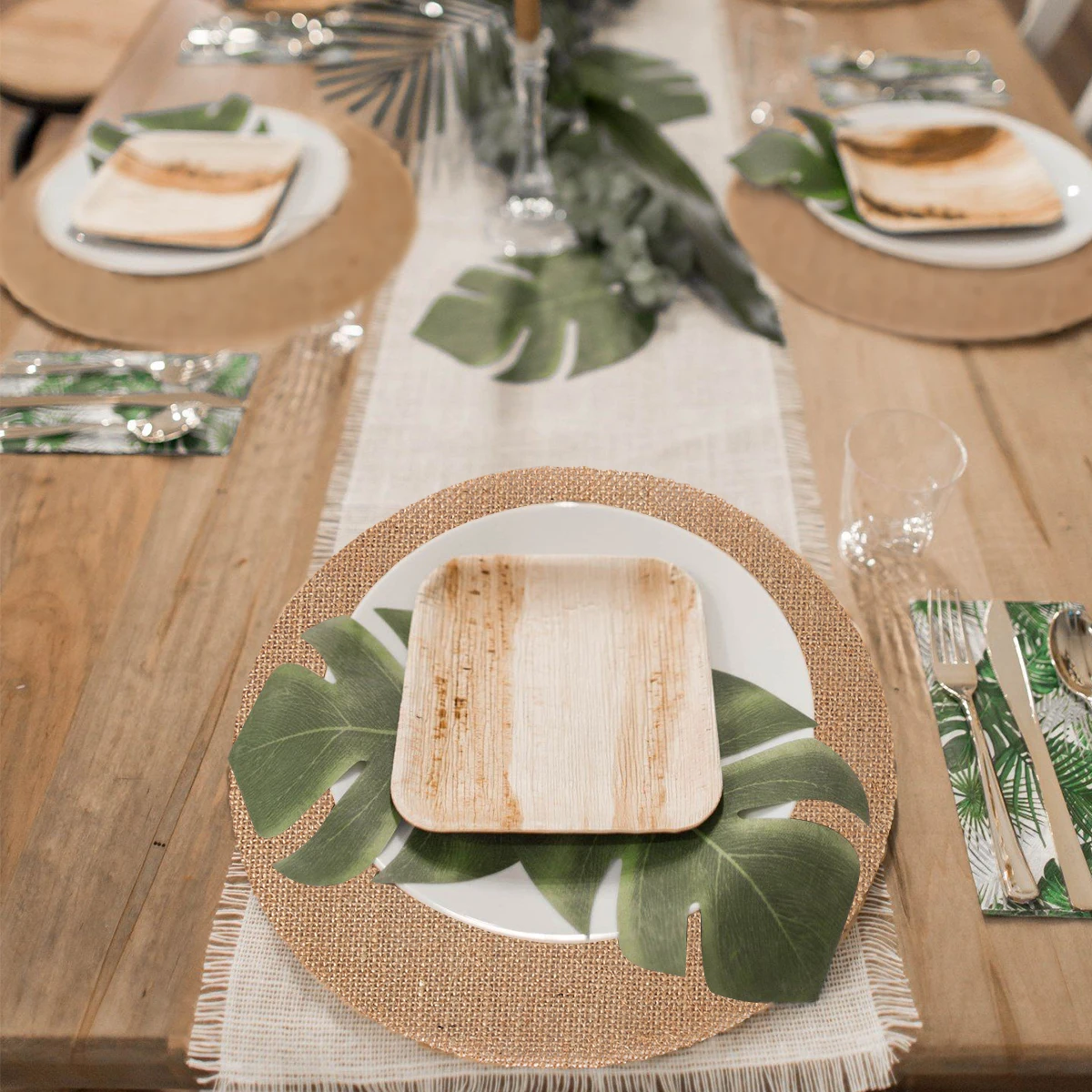 10pcs-Round-Linen-Jute-Burlap-Table-Placemat-Table-Mat-for-Dinner-Table ...