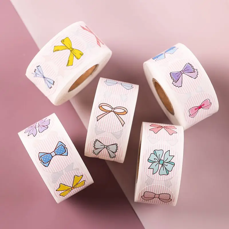 Rollo de pegatinas redondas de mariposa para estudiantes y niños, 500 ...