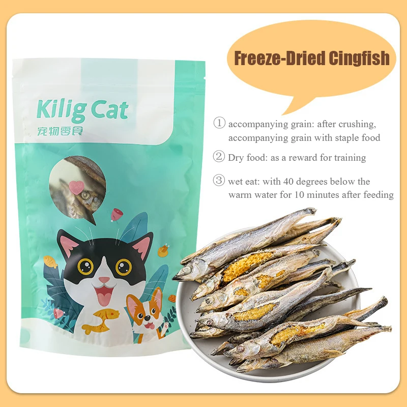 Cat-snacks-freeze-dried-spring-fish-dried-kittens-puppies-edible-pet ...