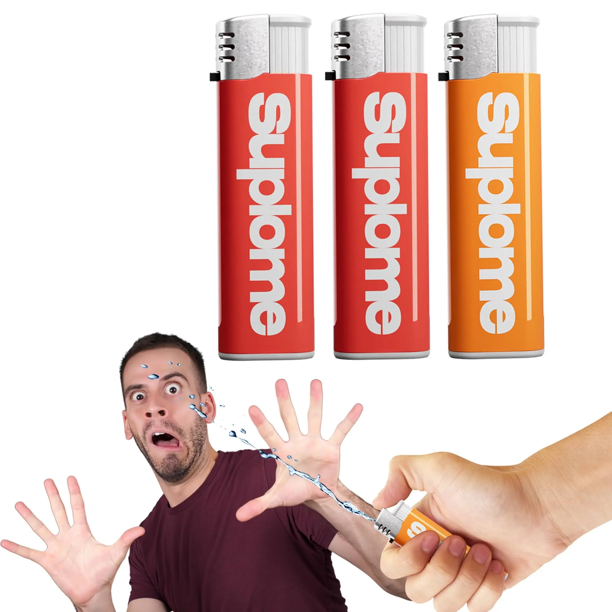 50PCS-Water-Lighter-Toy-Funny-Fake-Lighters-Model-Party-Tricky-Props ...